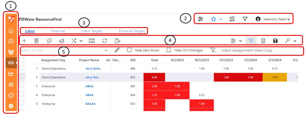 ResourceFirst User Interface - PDWare