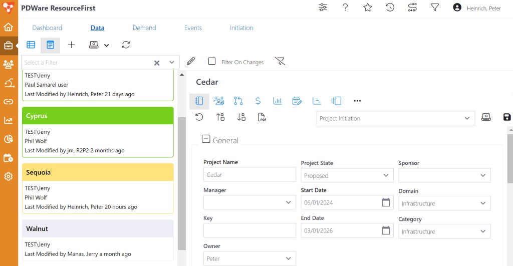 ResourceFirst User Interface - PDWare